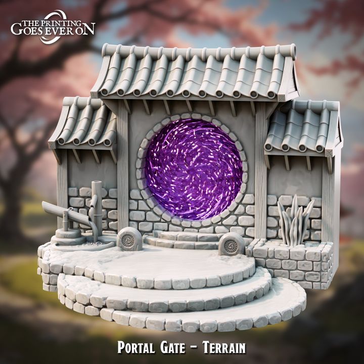 3D Printable Portal Gate - Presupported by The Printing Goes Ever On